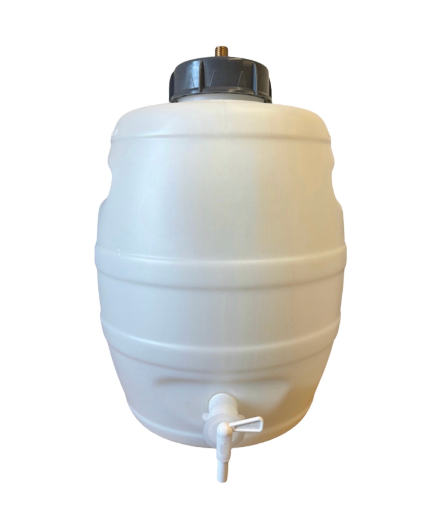 Pressure Barrel - 5 Gallon with 4" 8g Pin Valve Cap & Integral Grab Ha ...